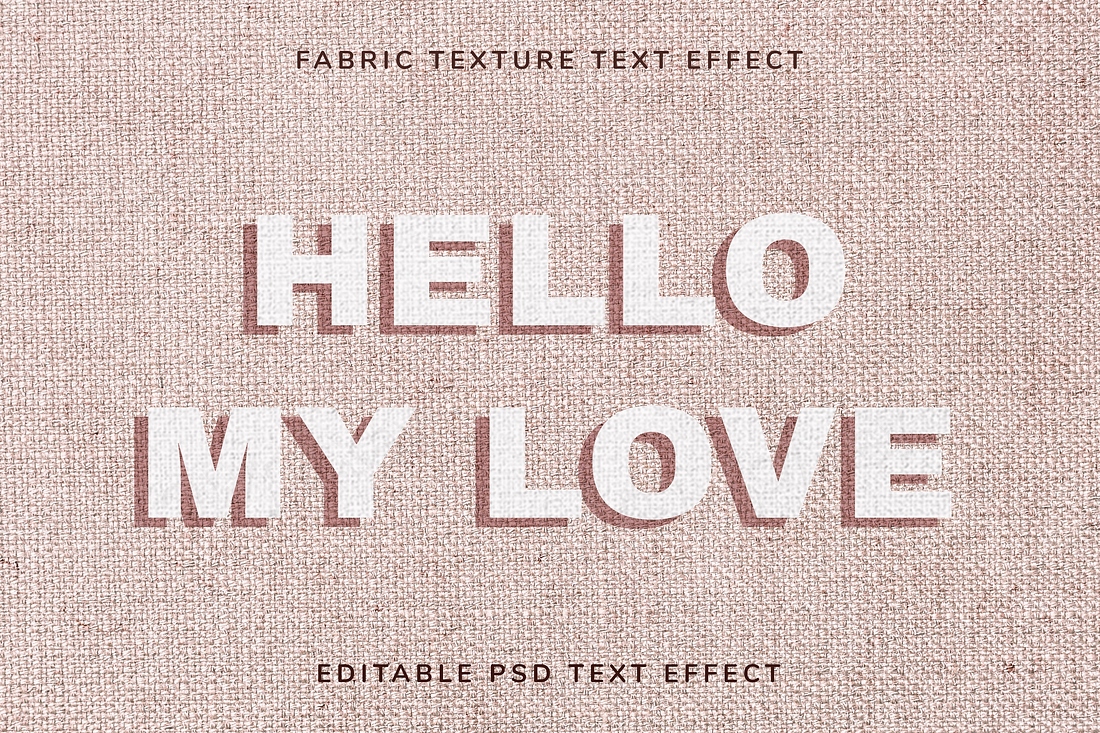 Fabric texture editable psd text | Free PSD Add-on - rawpixel