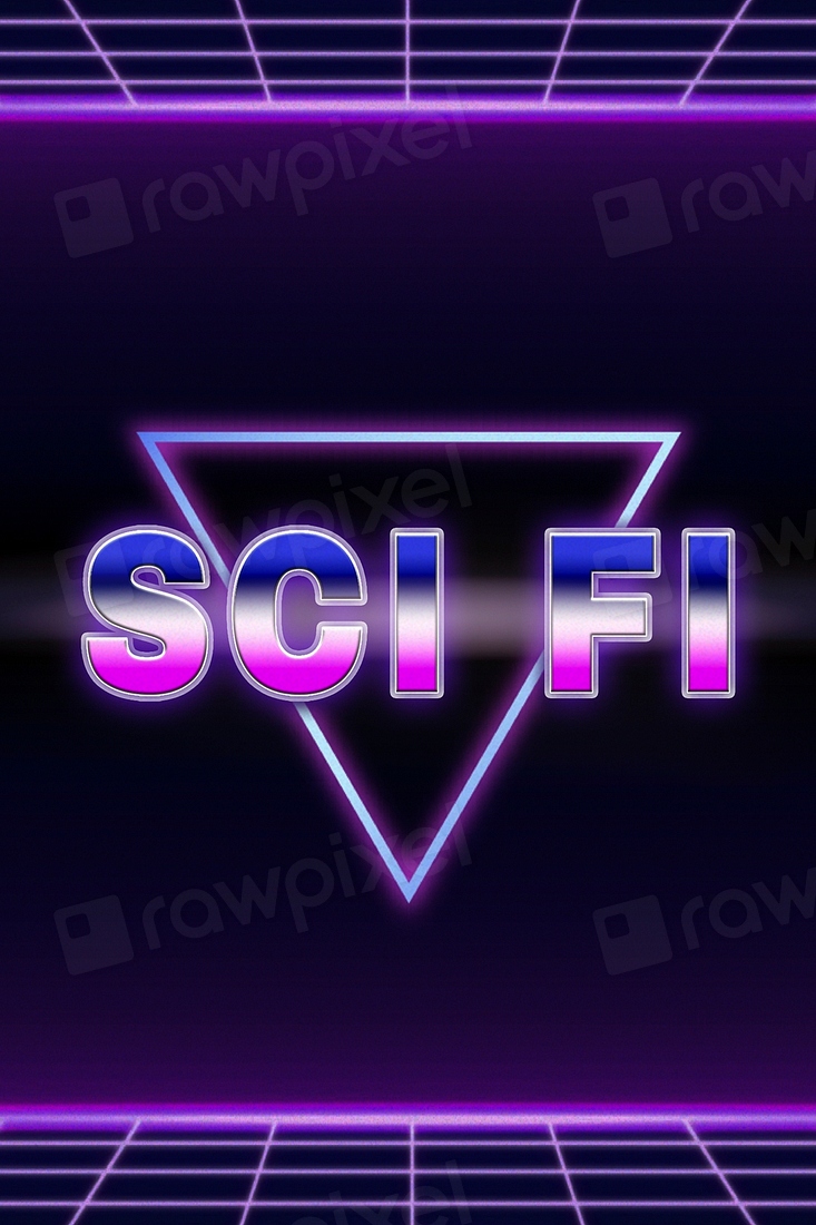 Sci-fi retro style word futuristic | Free Photo - rawpixel