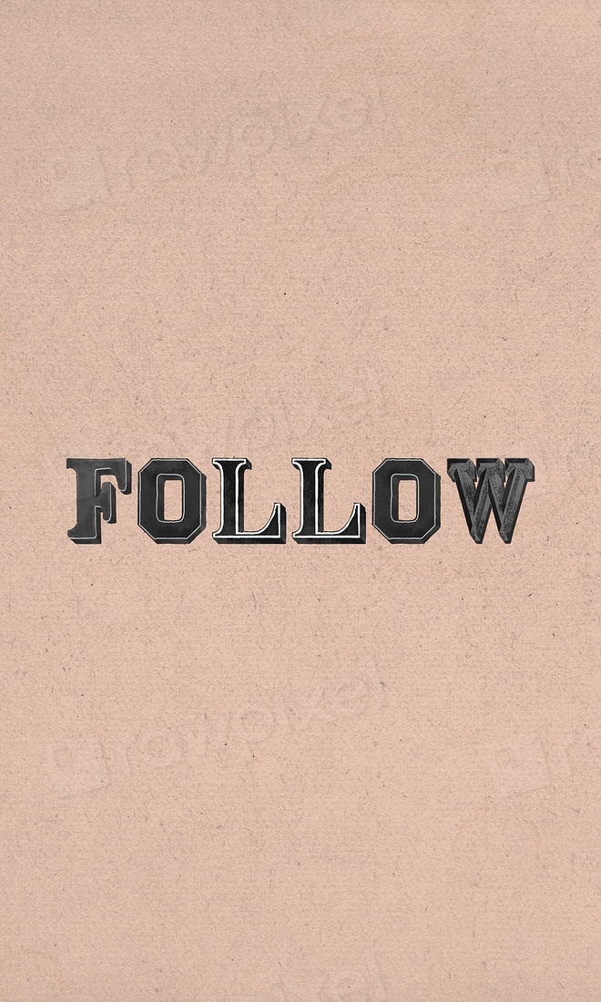 Shadowed word follow vintage typography | Free Photo - rawpixel
