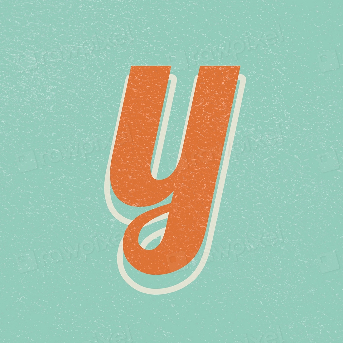 Retro letter Y bold lettering | Premium PSD - rawpixel