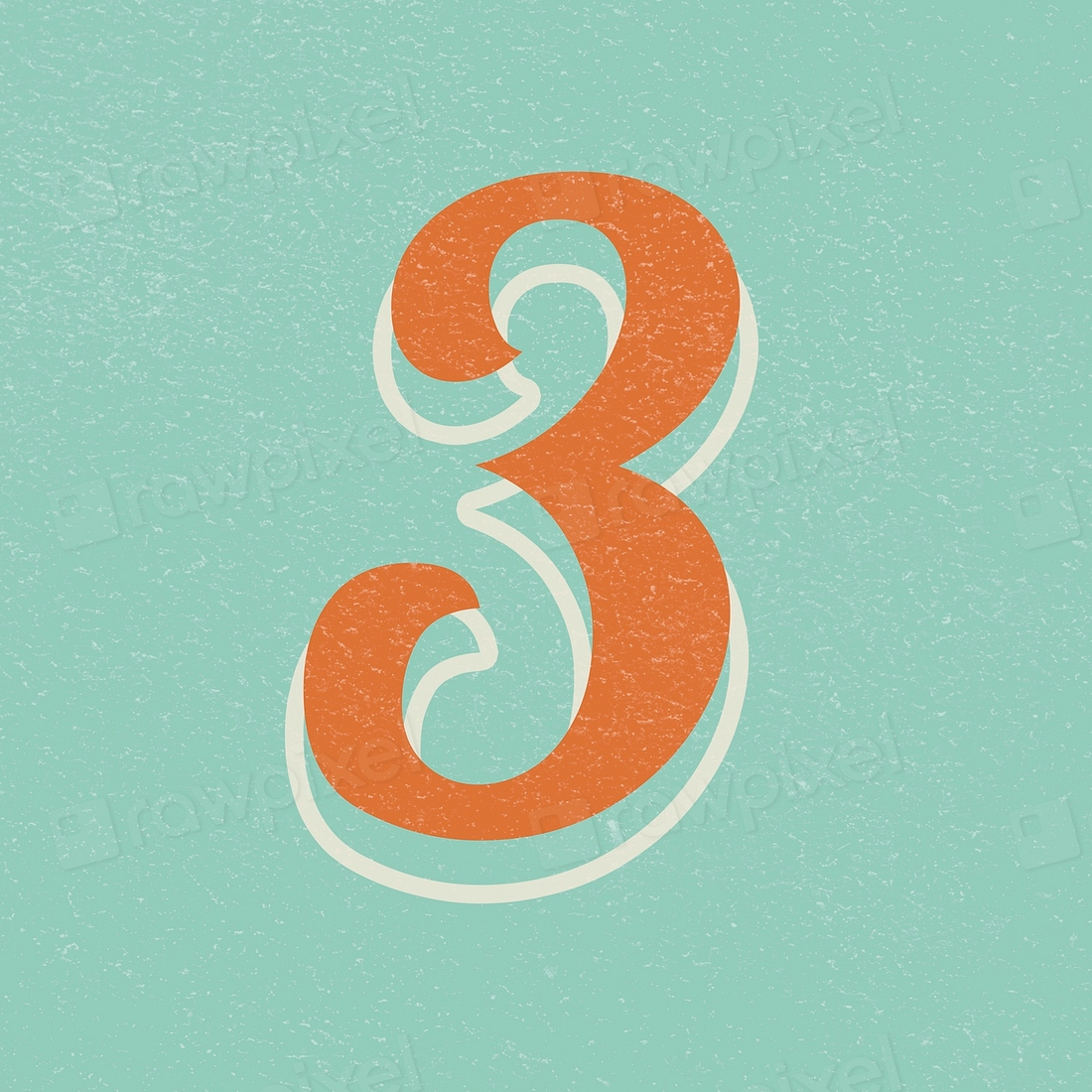 Retro number 1 bold lettering | Premium PSD - rawpixel