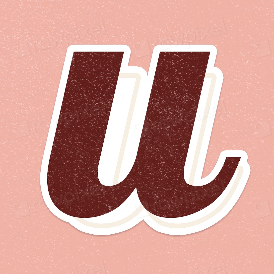 Letter U font printable z | Premium PSD - rawpixel