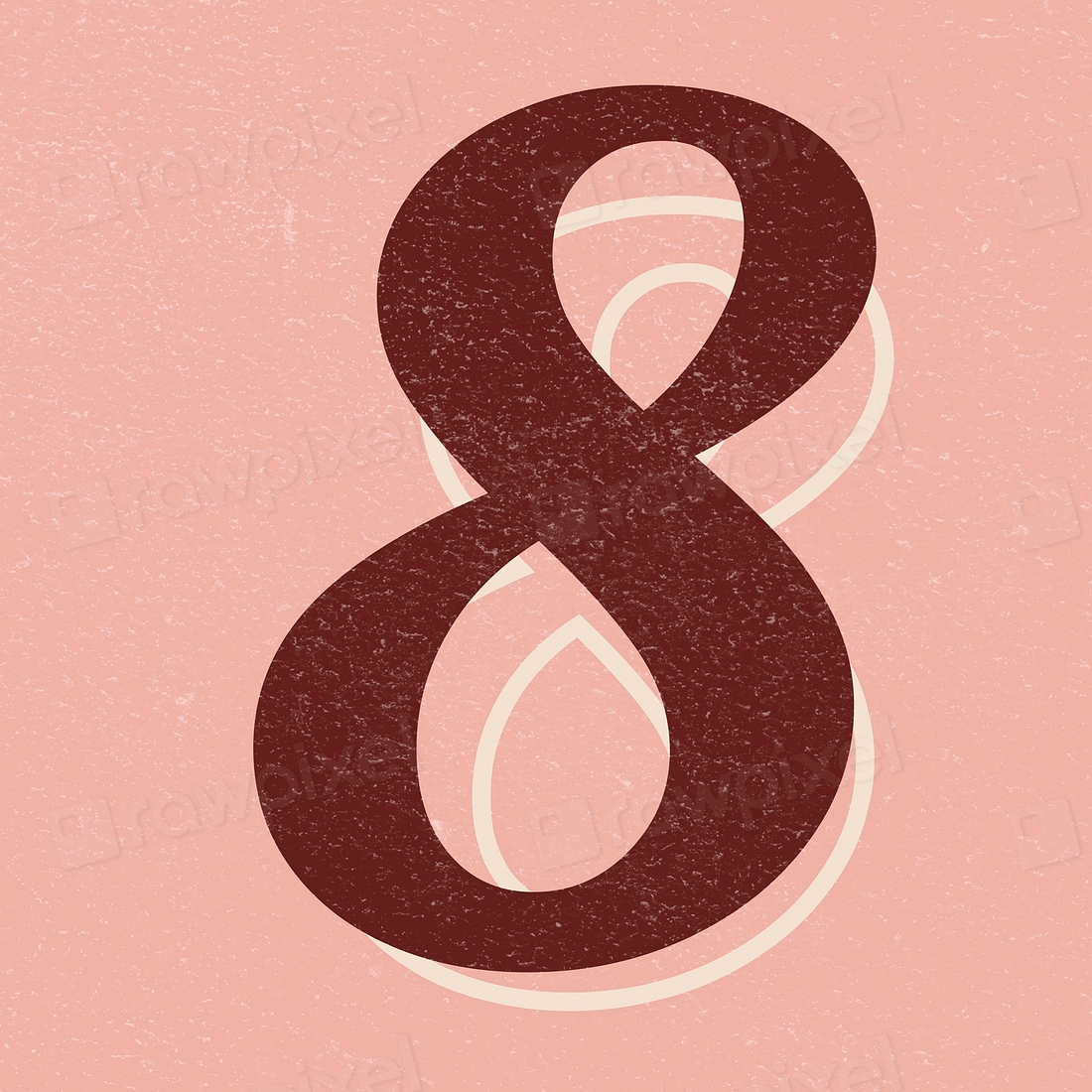Number eight sign symbol icon | Premium PSD - rawpixel