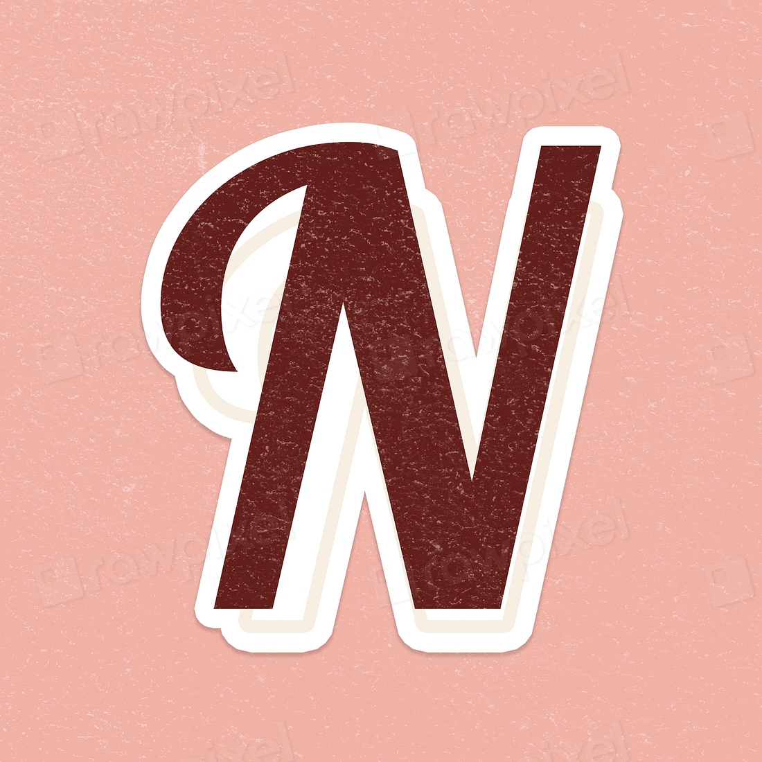 Letter N font printable z | Premium PSD - rawpixel