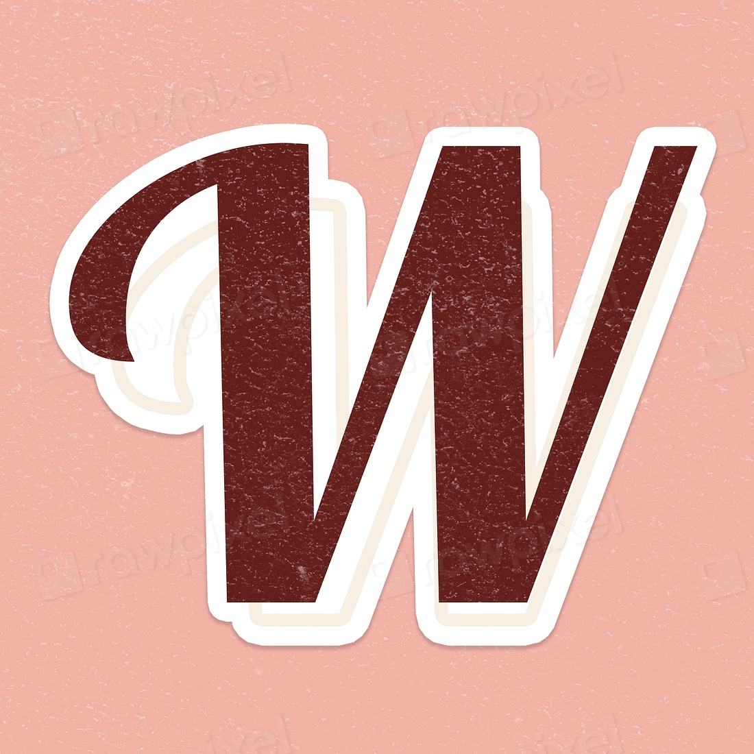 Letter W font printable z | Premium PSD - rawpixel