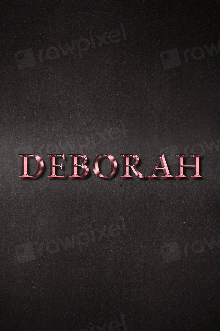 Deborah typography rose gold design | Free Photo - rawpixel