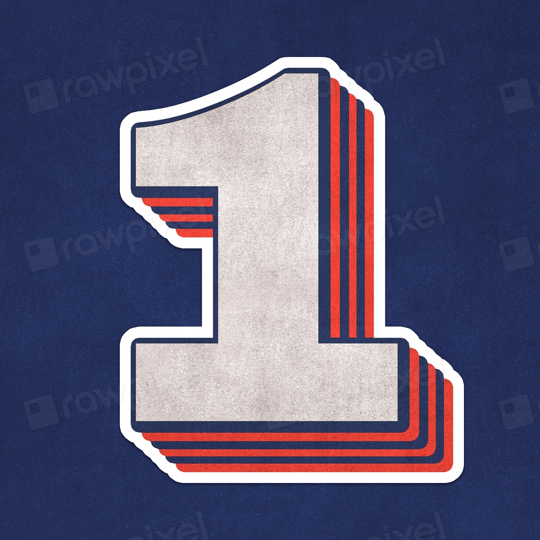 Number one layered text effect | Premium PSD - rawpixel
