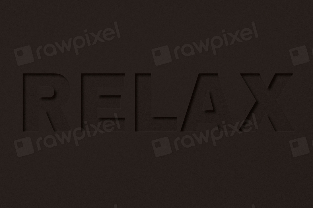 Relax word bold font typography | Free Photo - rawpixel