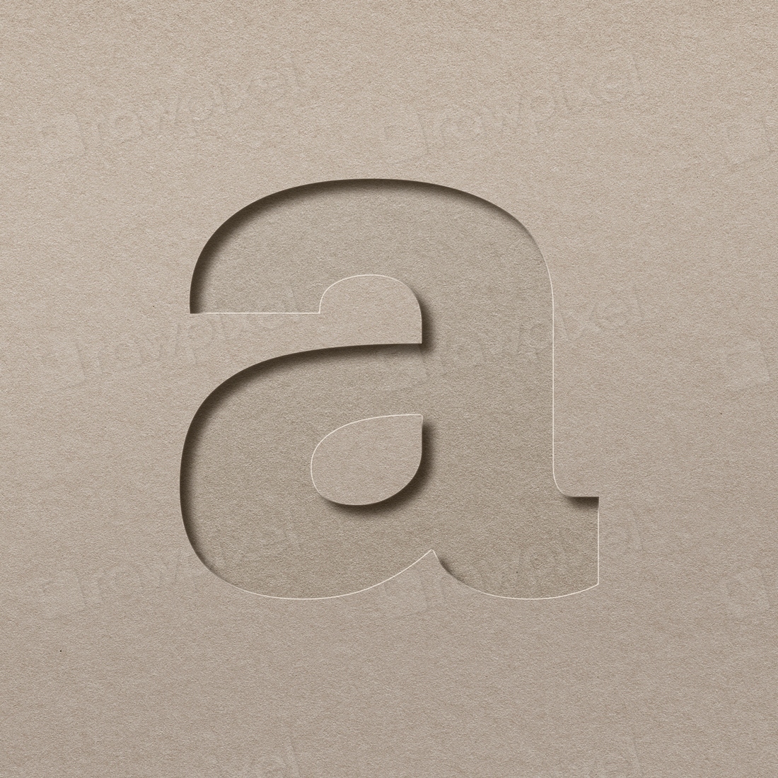 Paper cut lowercase letter font | Premium PSD - rawpixel
