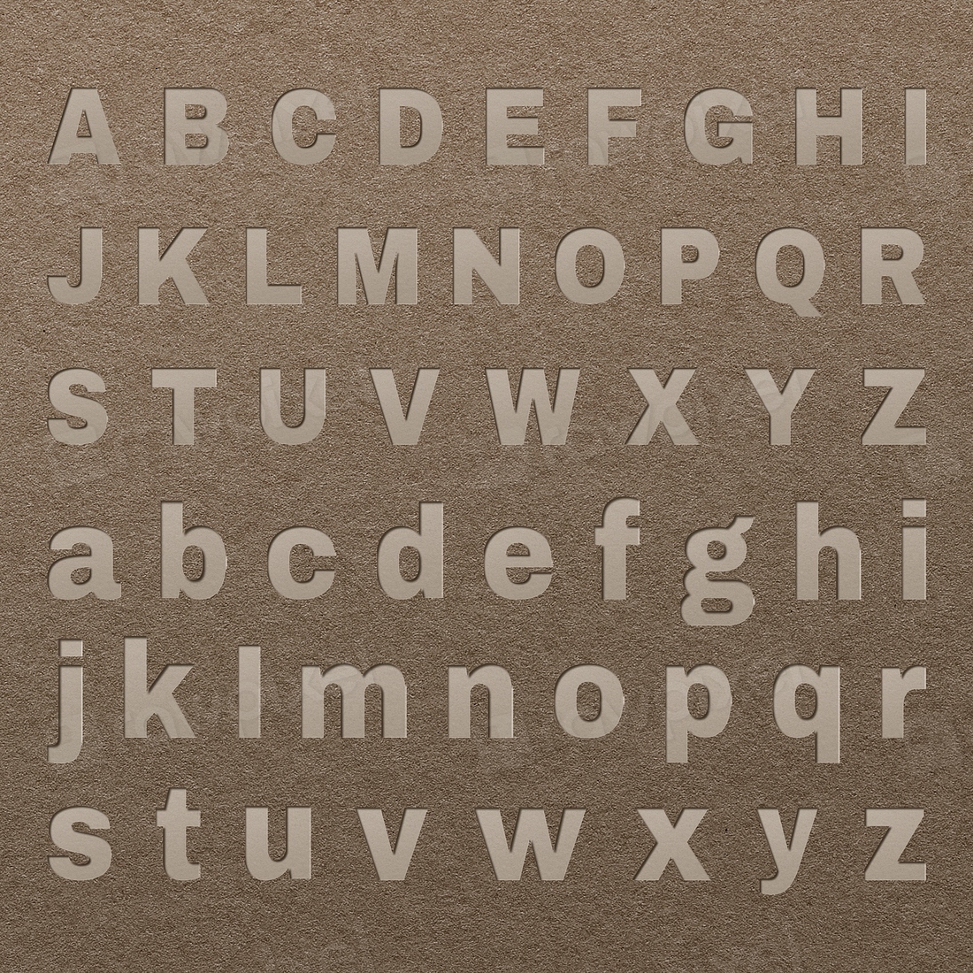 Paper cut alphabet set psd | Premium PSD - rawpixel