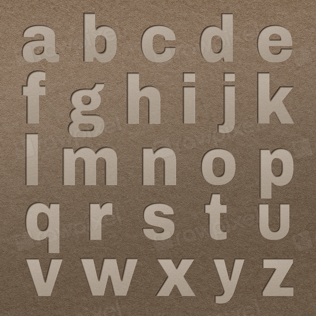 Paper cut alphabet set psd | Premium PSD - rawpixel
