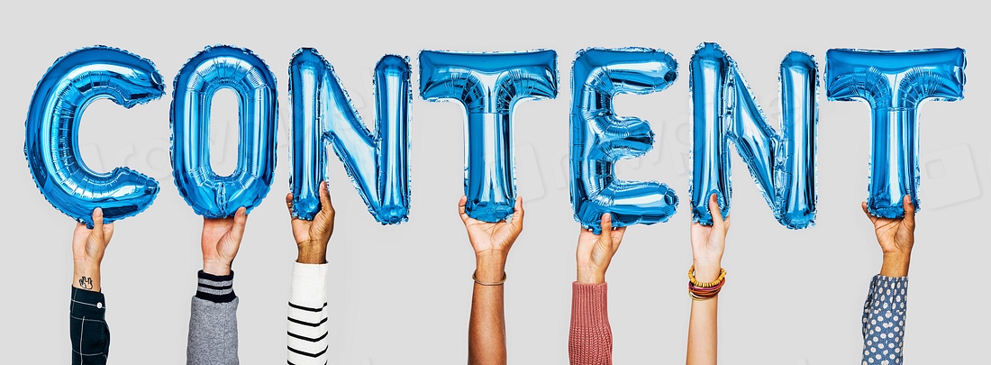 Hands showing content balloons word | Free Photo - rawpixel