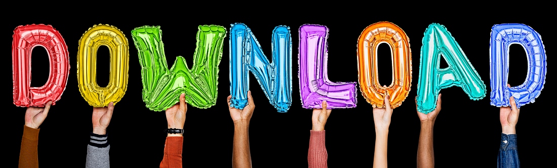 Colorful alphabet helium balloons forming | Free Photo - rawpixel