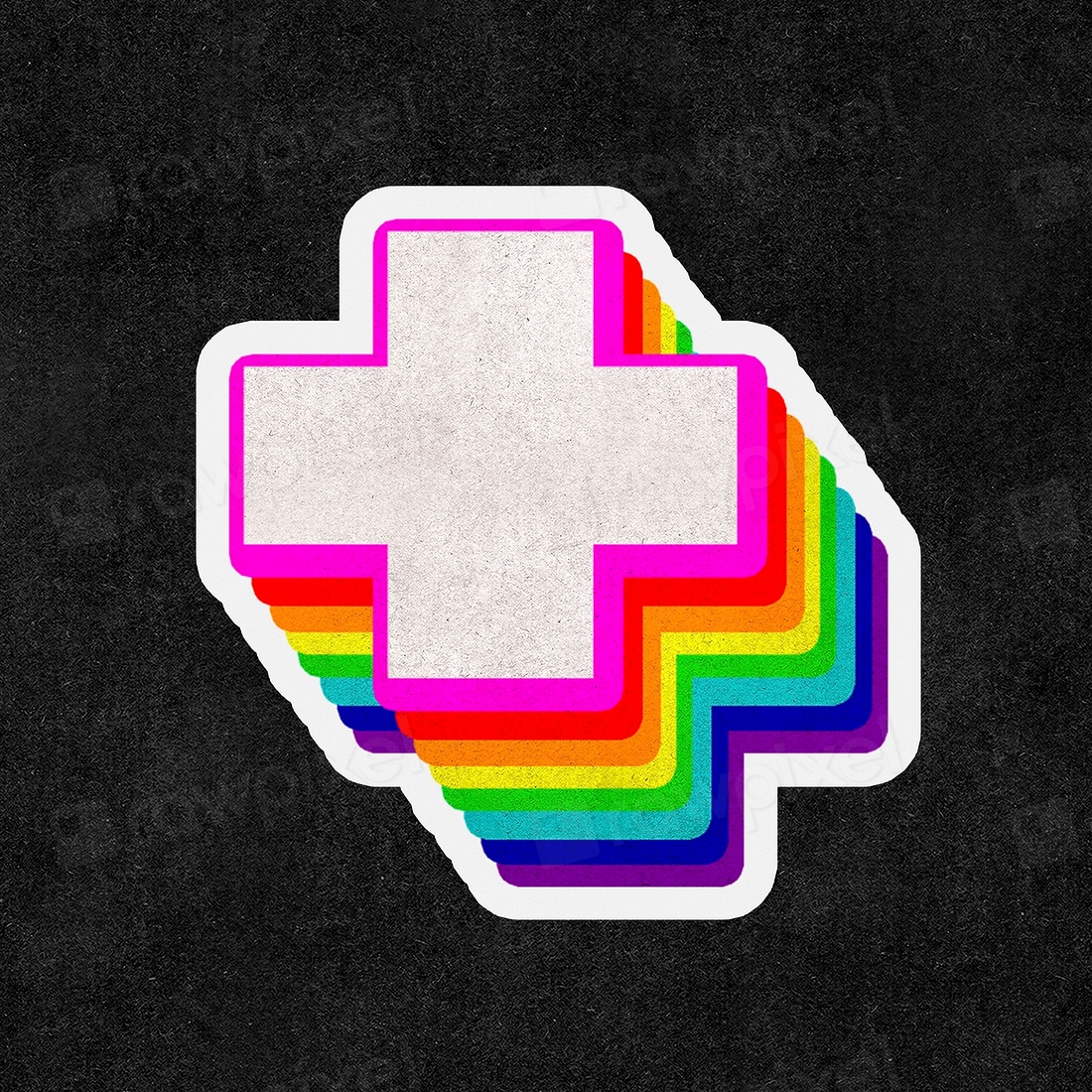 3D addition symbol psd vintage | Premium PSD - rawpixel