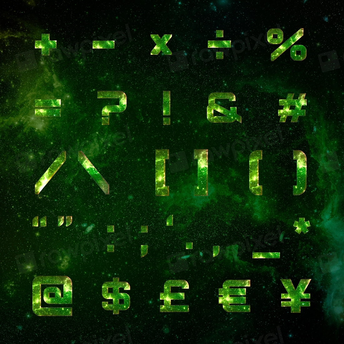 Punctuations marks and symbols psd | Premium PSD - rawpixel