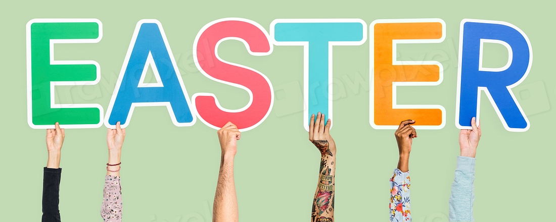 Hands holding the word easter | Free Photo - rawpixel