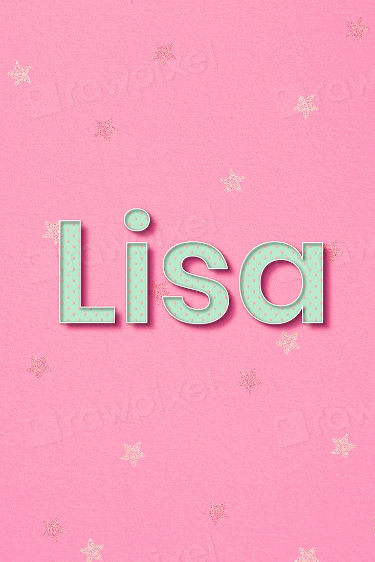 Lisa polka dot typography word | Free Photo - rawpixel