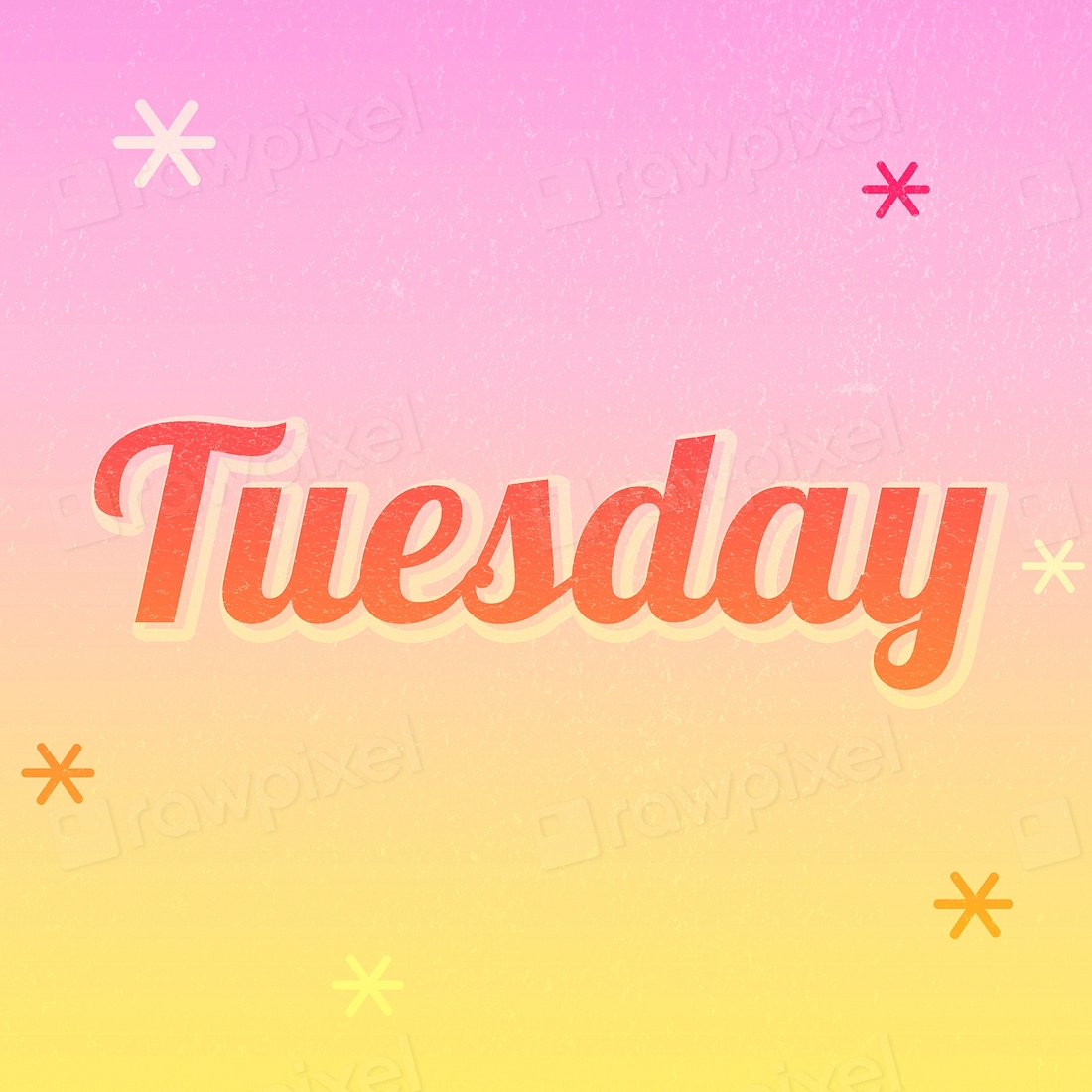 Tuesday text magical star feminine | Free Photo - rawpixel