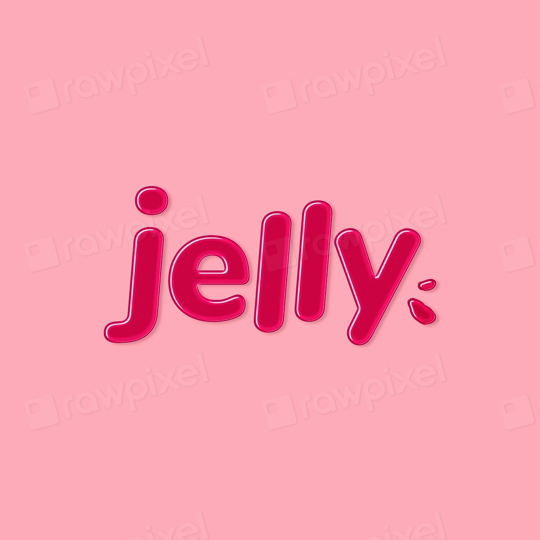 Jelly embossed jelly word typography | Free Photo - rawpixel