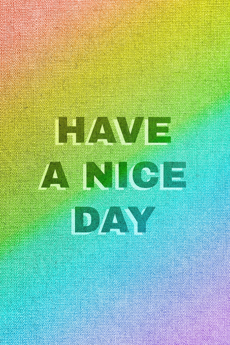 Rainbow have nice day word | Free Photo - rawpixel