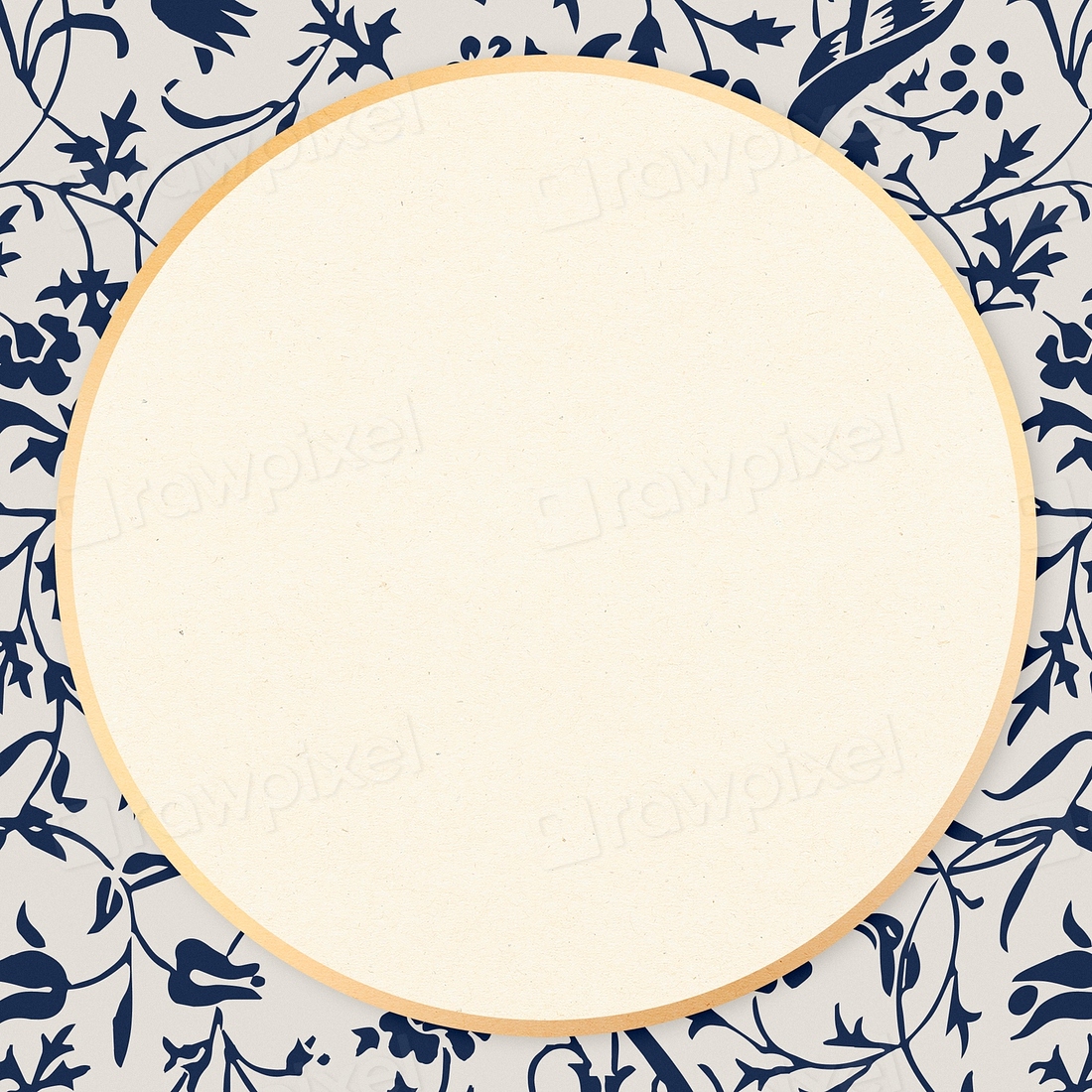 Vintage blue tulip flower frame | Premium PSD - rawpixel