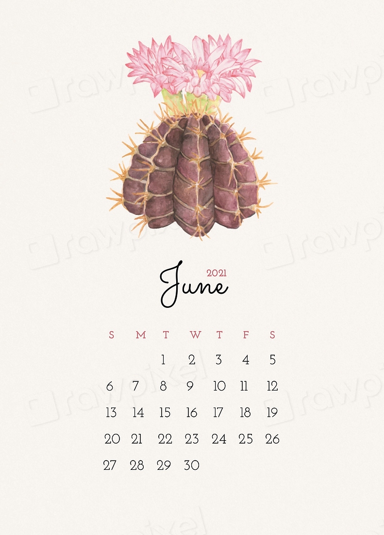 Calendar 2021 June editable template | Premium PSD - rawpixel