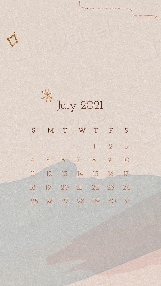 Calendar 2021 July editable template | Premium Vector - rawpixel