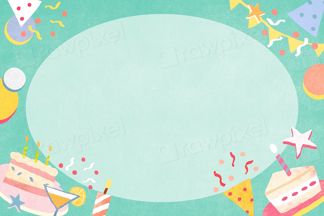 Green birthday celebration frame your | Premium Photo - rawpixel