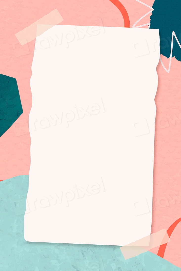 Paper note frame vector Memphis | Premium Vector - rawpixel