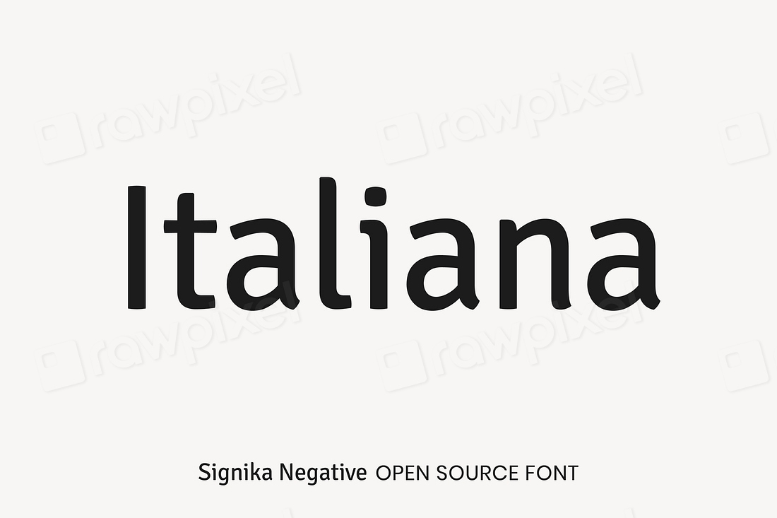 Signika Negative Open Source Font | Free Font Add-on - rawpixel