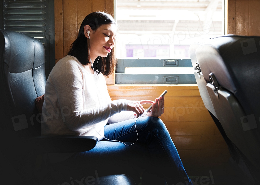 Asian woman riding a train | Premium Photo - rawpixel