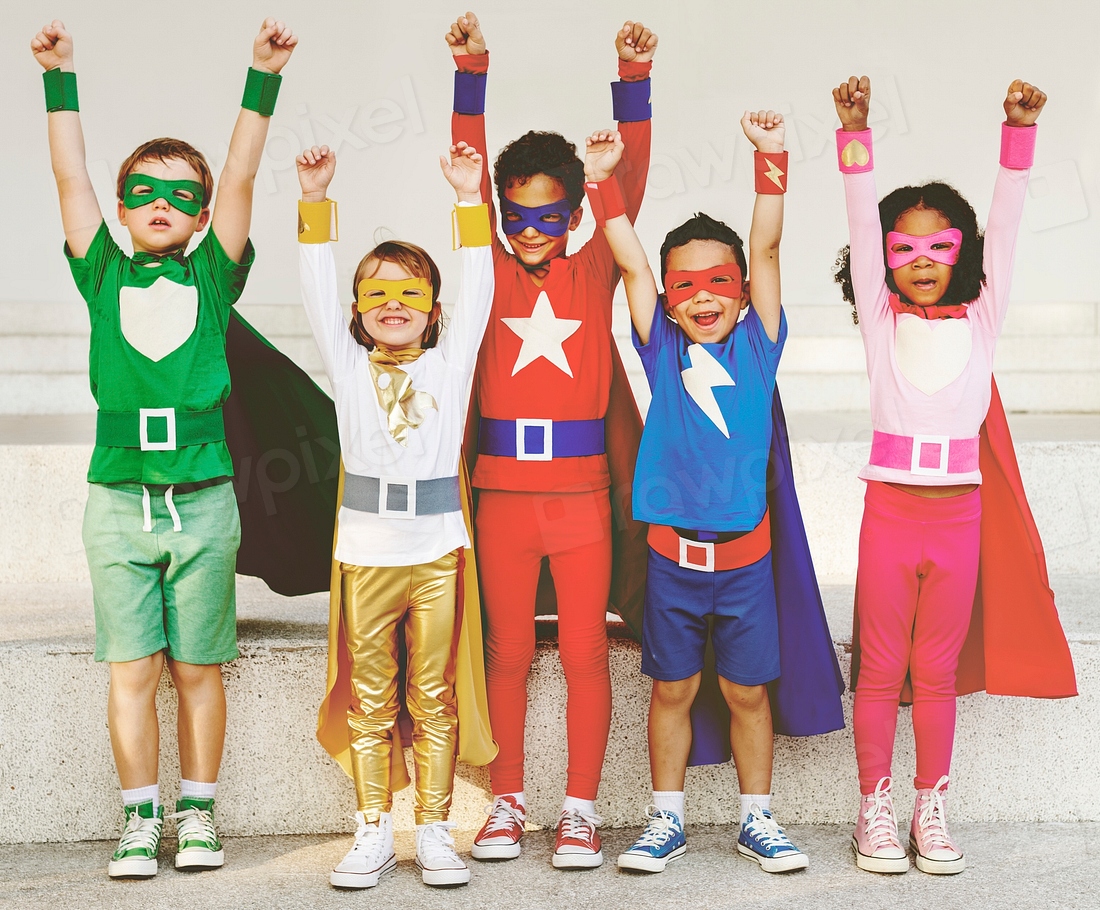 Superheroes Kids Imagination Heoes Playful | Free Photo - rawpixel