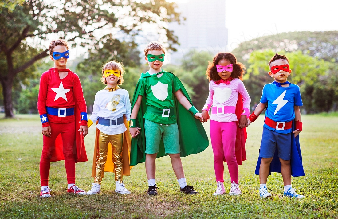 Superhero kids with superpowers | Free Photo - rawpixel