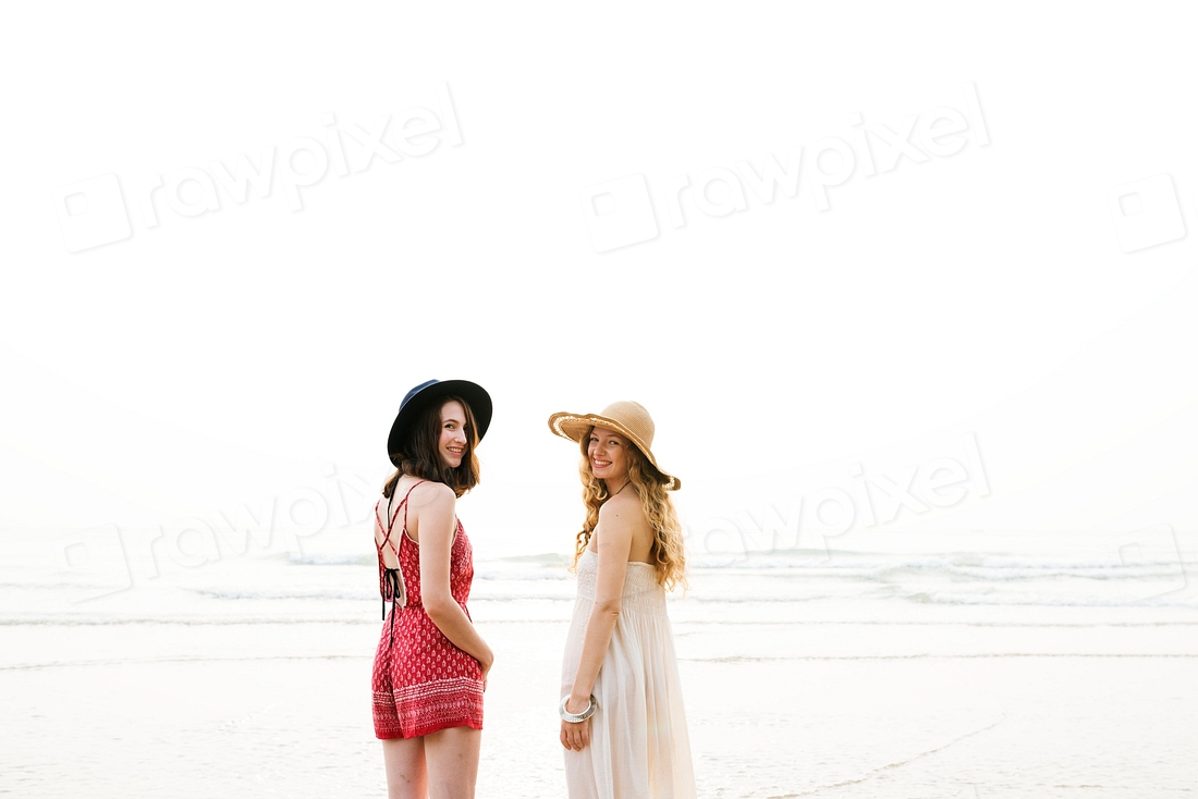 Girls Beach Summer Holiday Vacation | Premium Photo - rawpixel