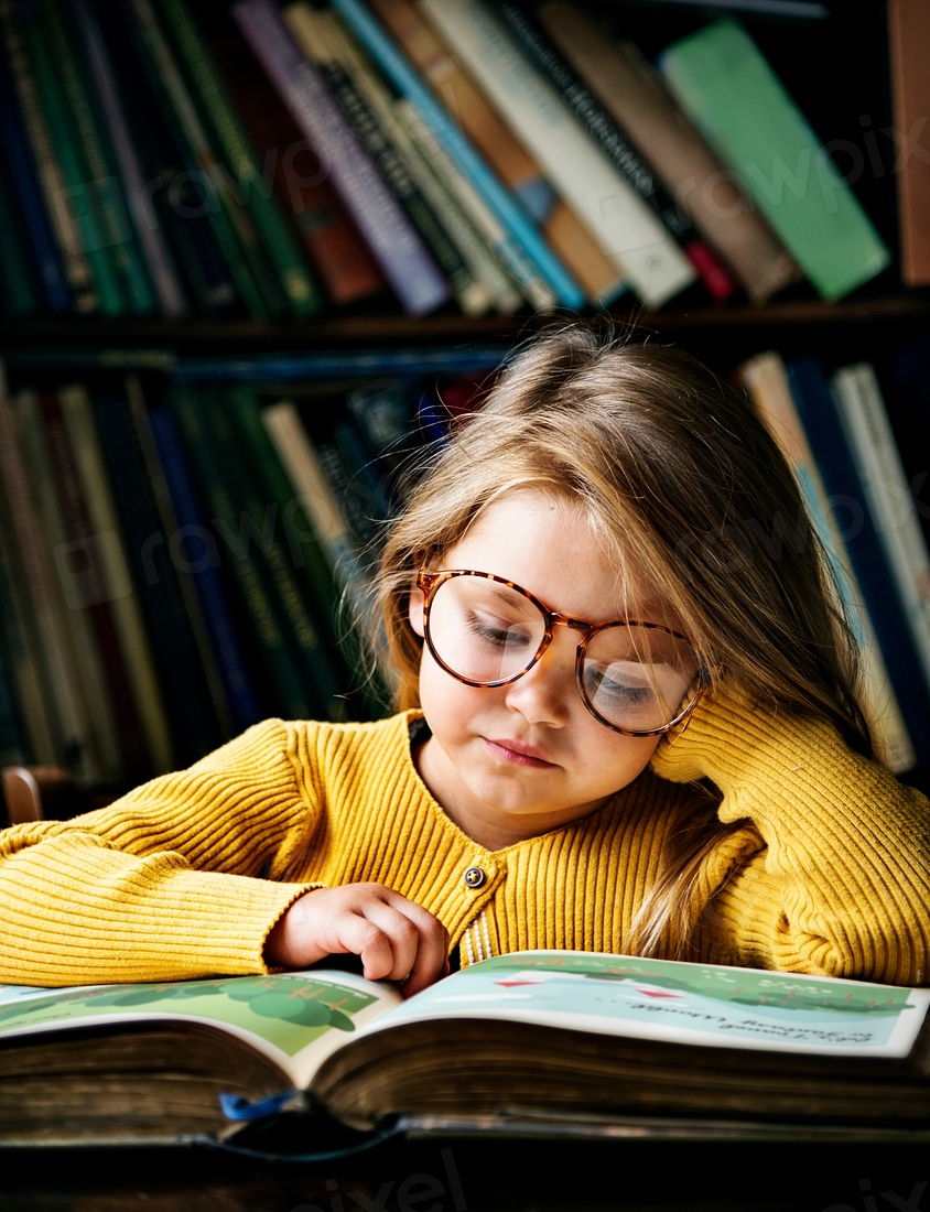 Adorable Cute Girl Reading Storytelling | Premium Photo - rawpixel