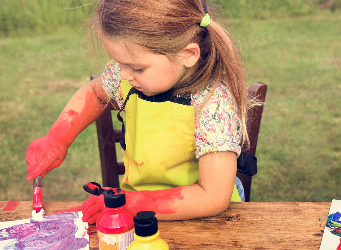 Kid Learning Painting Drawing Art | Free Photo - rawpixel