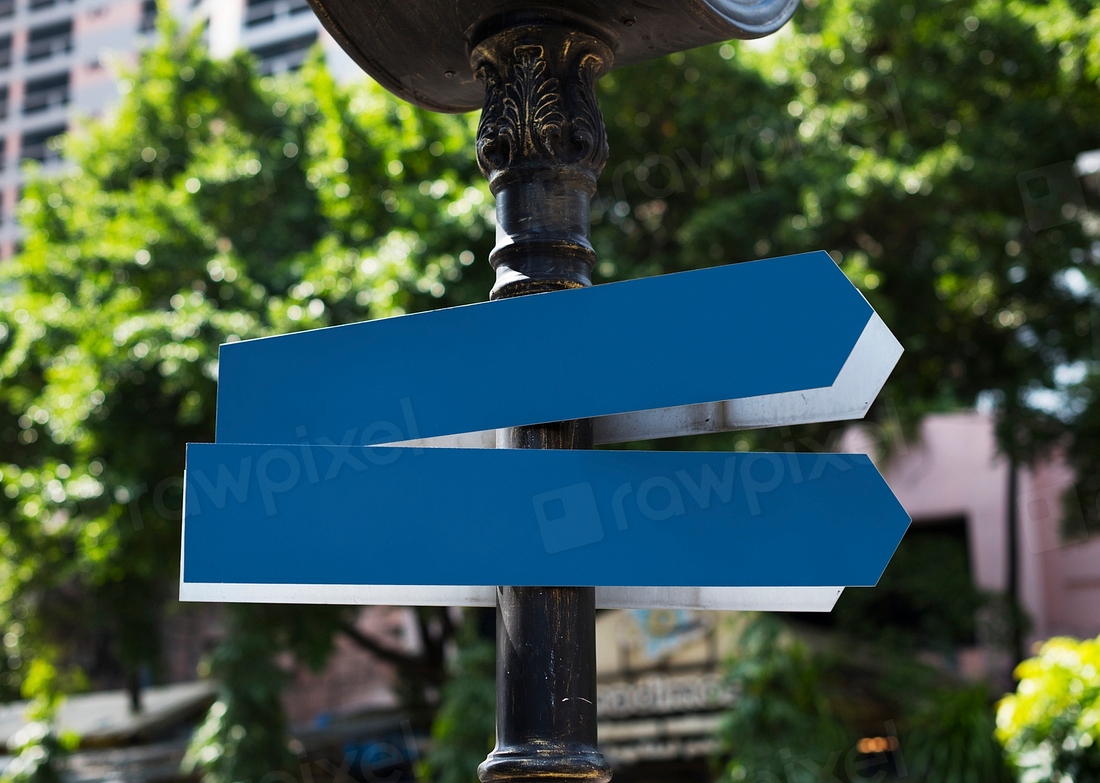 Street Sign Direction Location City | Free PSD Mockup - rawpixel