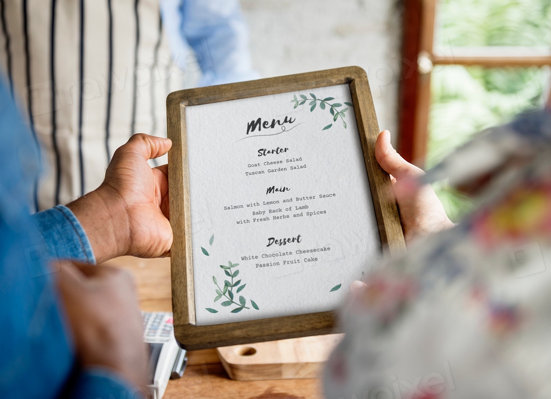 Closeup people hands holding menu | Premium Photo - rawpixel