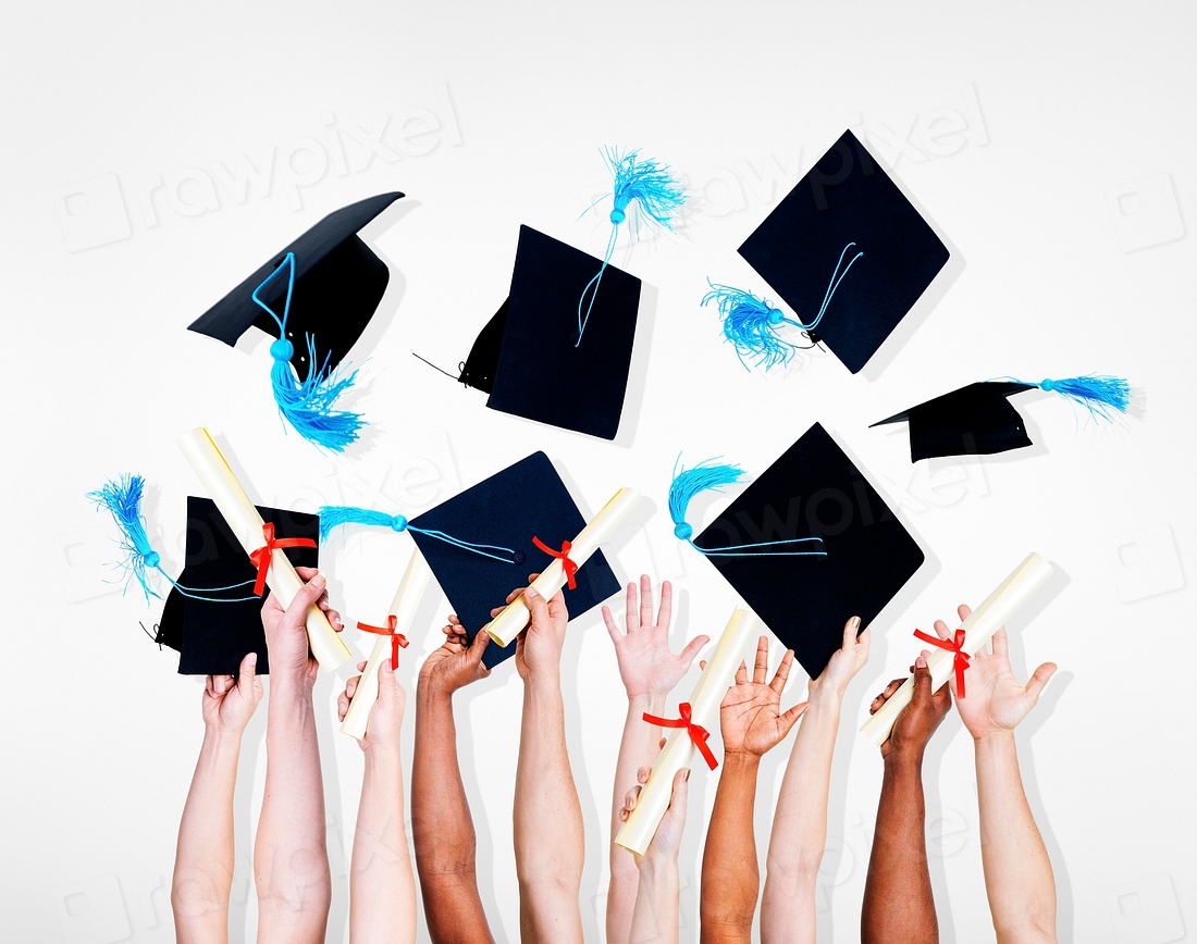 Celebration group graduating students. | Free Photo - rawpixel