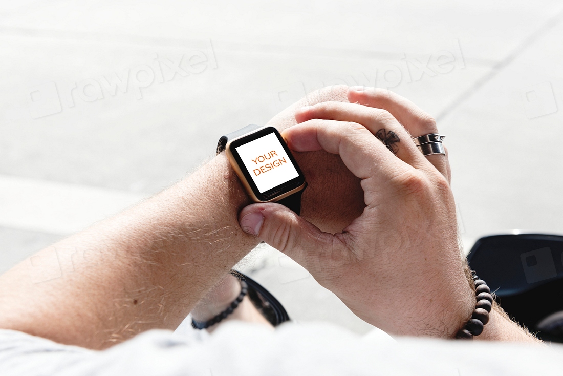 Digital wrist watch | Premium PSD Mockup - rawpixel
