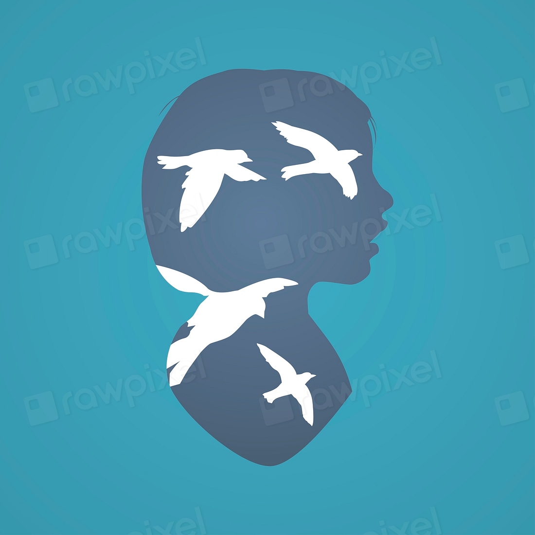 Illustration of human silhouette | Premium Vector Illustration - rawpixel