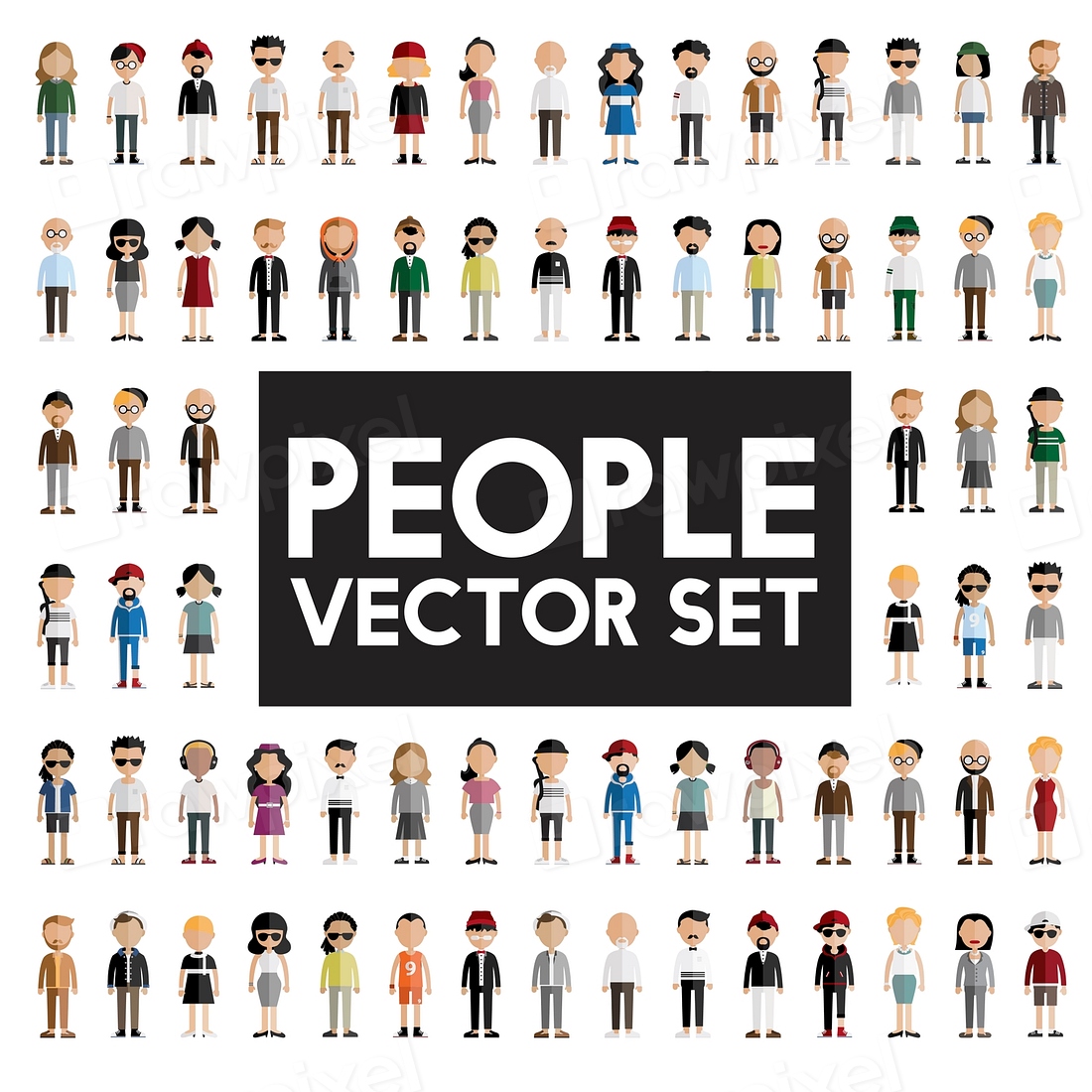 Illustration of diverse people | Premium Vector - rawpixel