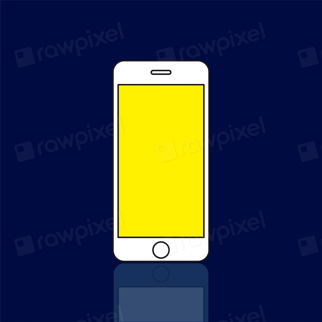 Illustration of mobile phone | Free Vector - rawpixel