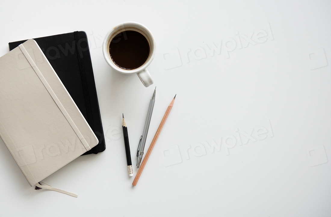 Notebook Pencil Coffee Work Station | Premium Photo - rawpixel