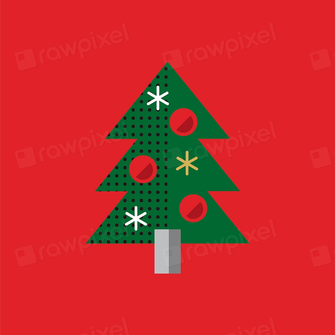 Christmas tree icon vector | Premium Vector - rawpixel