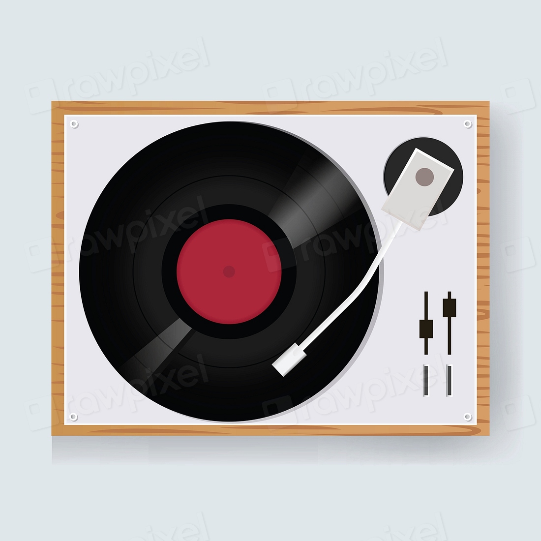 Illustration vintage vinyl disc player | Premium Vector - rawpixel
