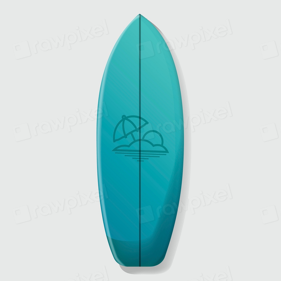 Blue Surfboard Vector Illustration | Premium Vector - rawpixel