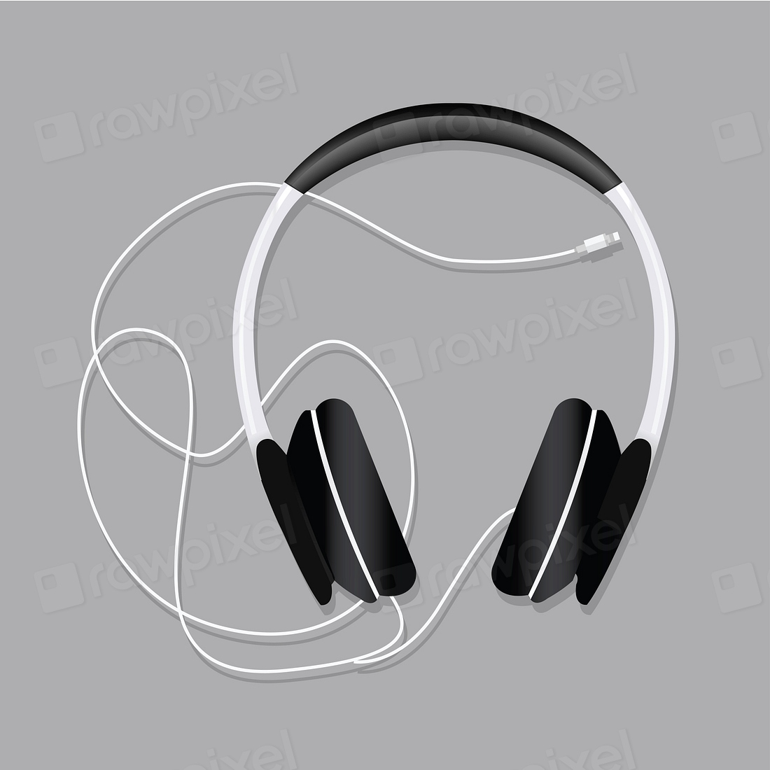 Headphone entertainment audio vector illustration | Premium Vector ...