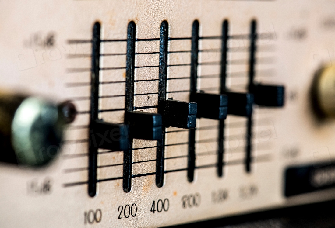 Macro shot of music equalizer | Premium Photo - rawpixel