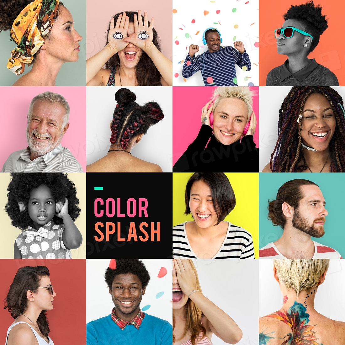 Set of portraits of people | Premium Photo - rawpixel